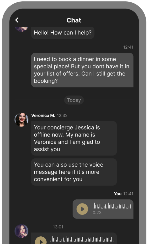 Perfect.Live - premium concierge services app.